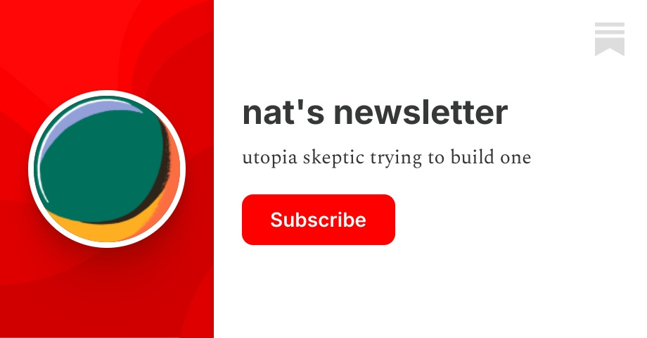nat's newsletter | Natalie | Substack