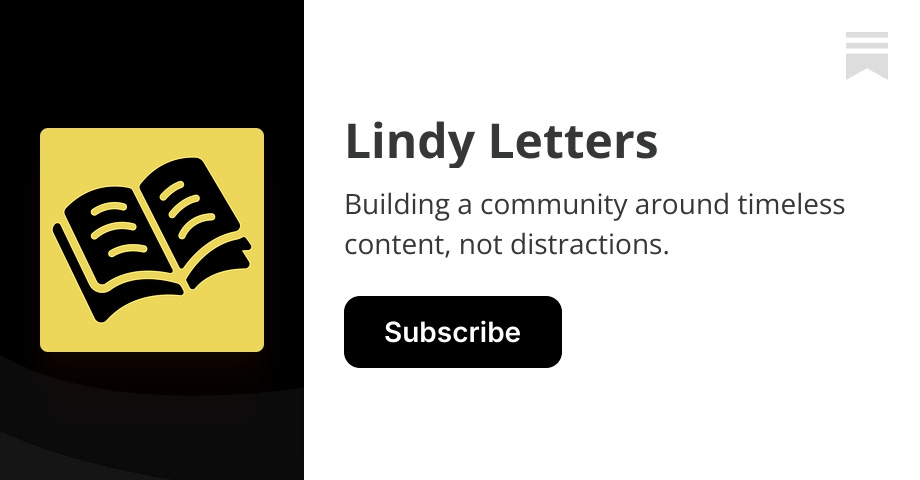 Lindy Letters | Peter Hagen | Substack