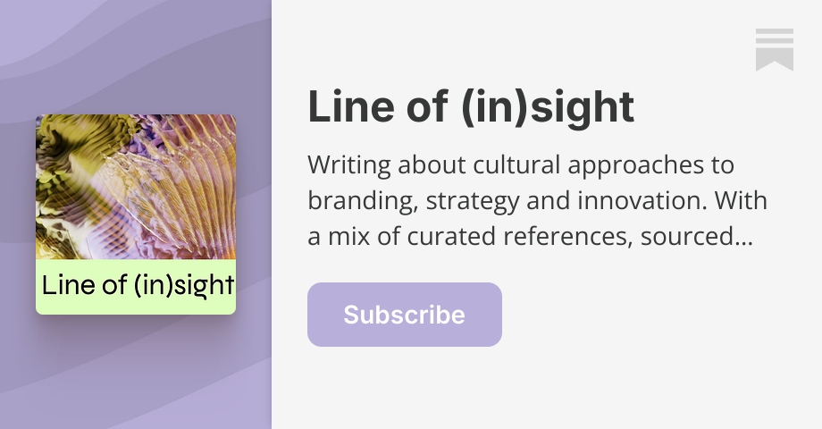 Line of (in)sight | Lucinda O'Brien | Substack
