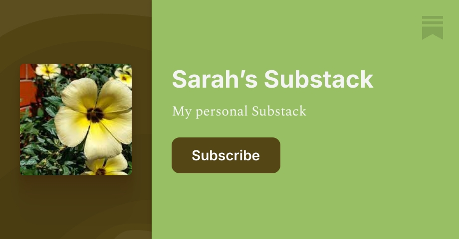 Sarah’s Substack | Substack