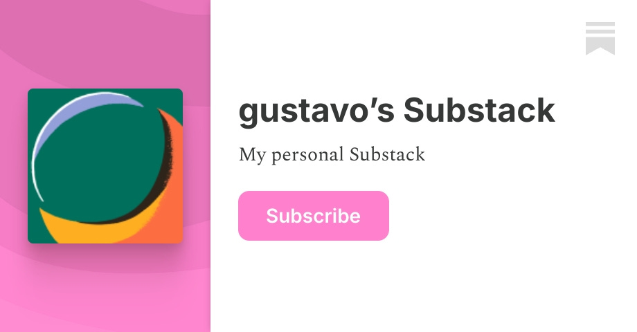 gustavo’s Substack | Substack