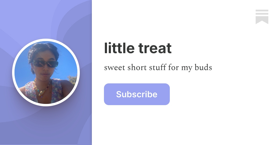 little treat | jaime | Substack