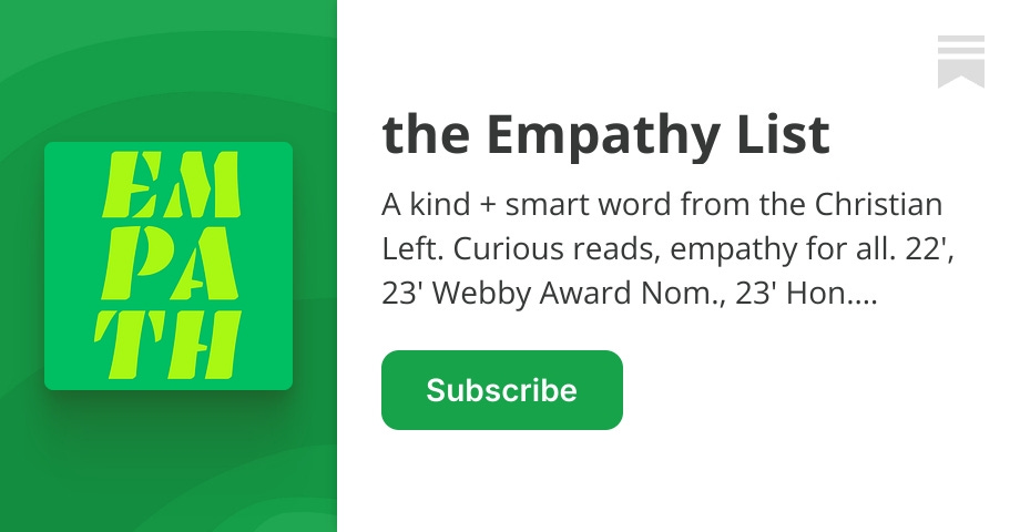 the Empathy List | Liz Charlotte Grant | Substack