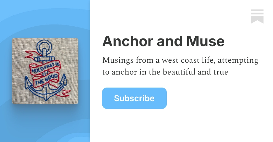 Anchor and Muse | Liz Snell | Substack