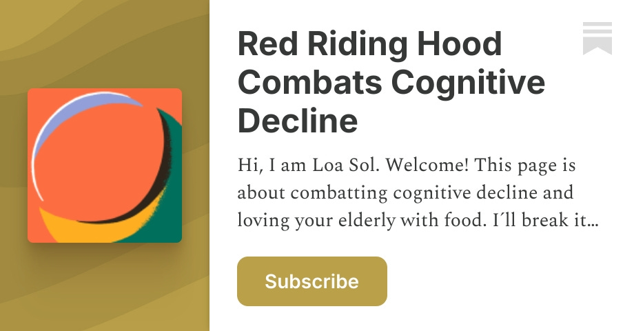 Red Riding Hood Combats Cognitive Decline | Loa Sol | Substack