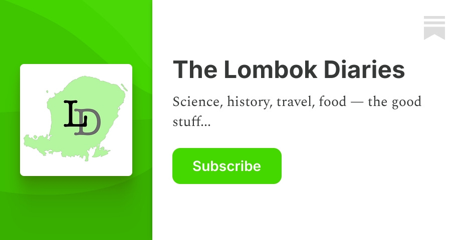 The Lombok Diaries | Spencer Wells | Substack