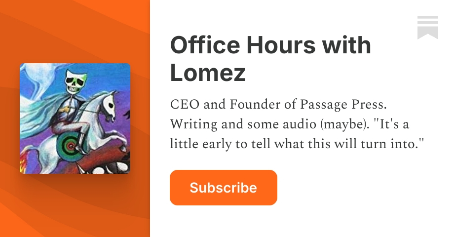 Office Hours with Lomez | Jonathan Keeperman | Substack