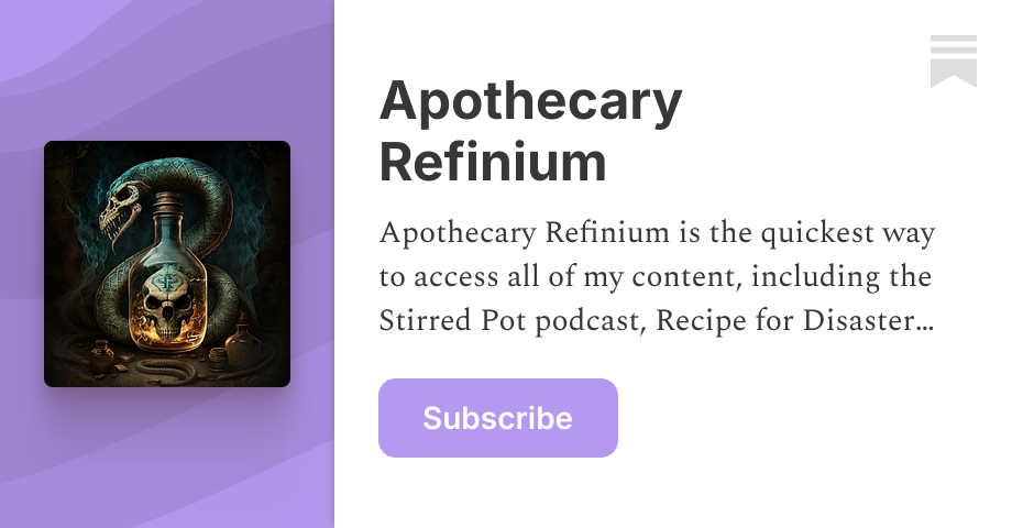 Apothecary Refinium | Lone Alchemist | Substack