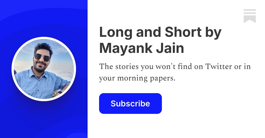 Long and Short by Mayank Jain | Substack