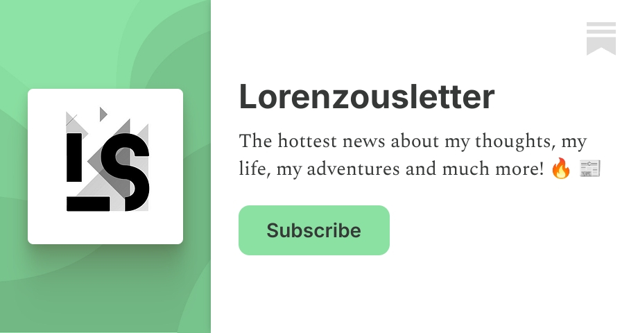 Lorenzousletter | Lorenzo[u] | Substack