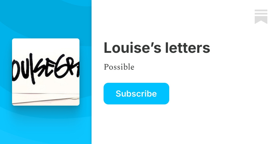 Louise’s Newsletter | Louise Gray | Substack