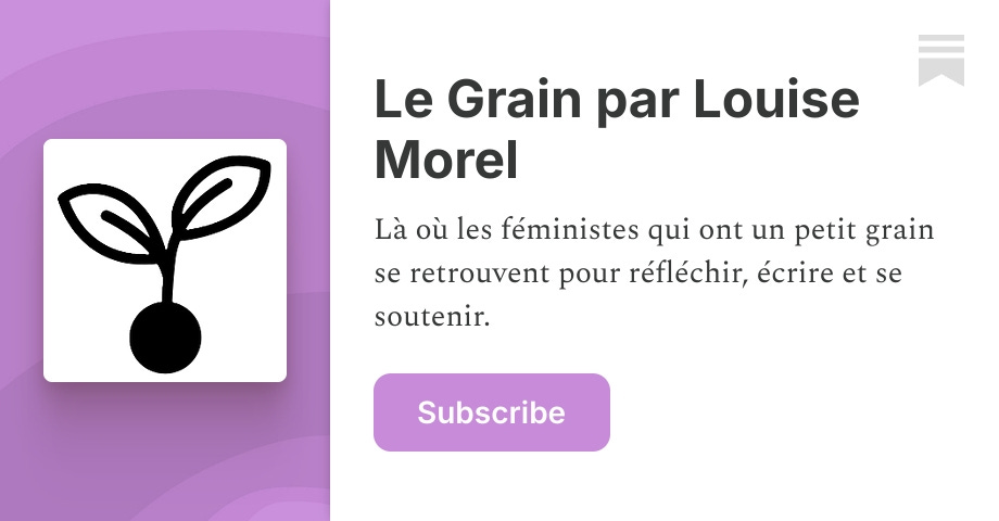 Le Grain par Louise Morel | Substack