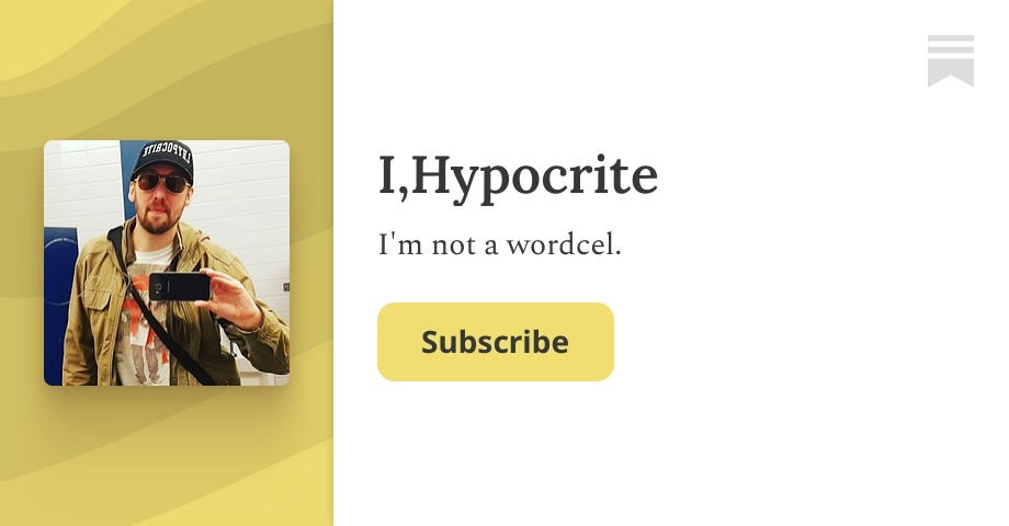 I,Hypocrite | Lyndon Perry | Substack