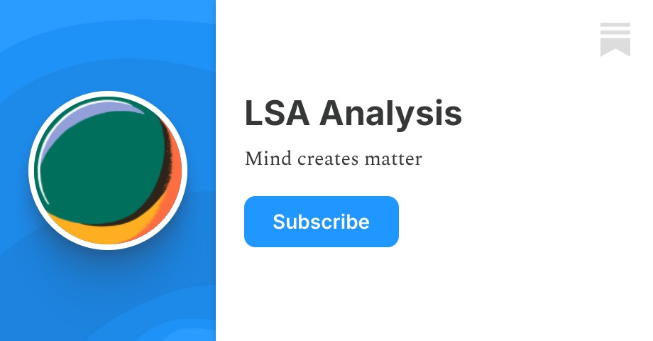 LSA Analysis | LSA168 | Substack