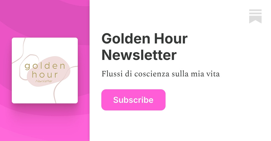 Golden Hour Newsletter | Lucia_LaZit | Substack