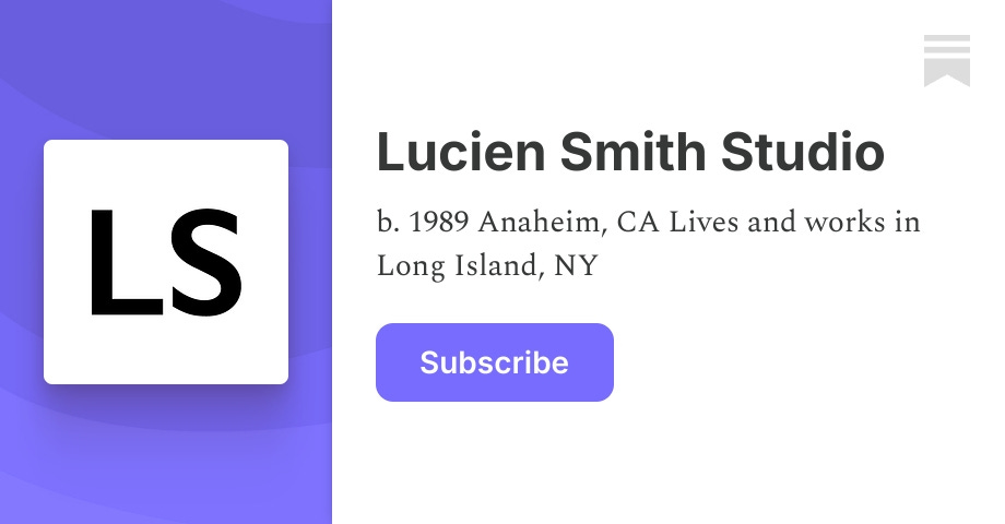 Lucien Smith Studio | Substack