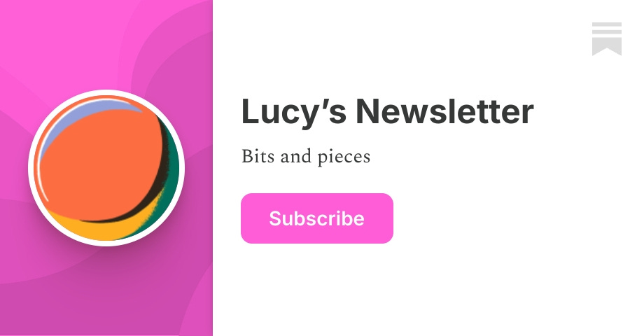Lucy’s Newsletter | Lucy Rhodes | Substack