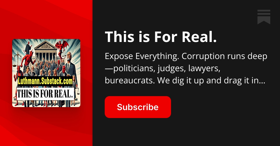 This is For Real. | Richard Luthmann | Substack