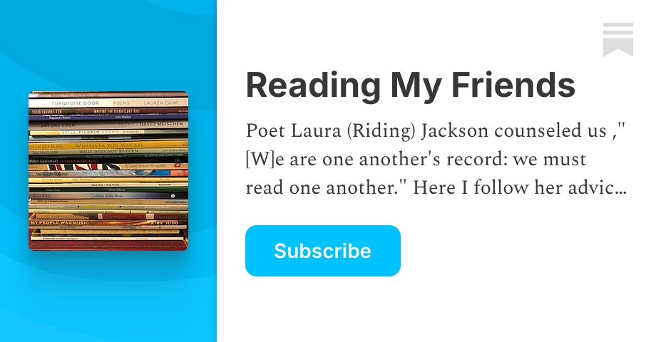 Reading My Friends | 4doorlounge | Substack