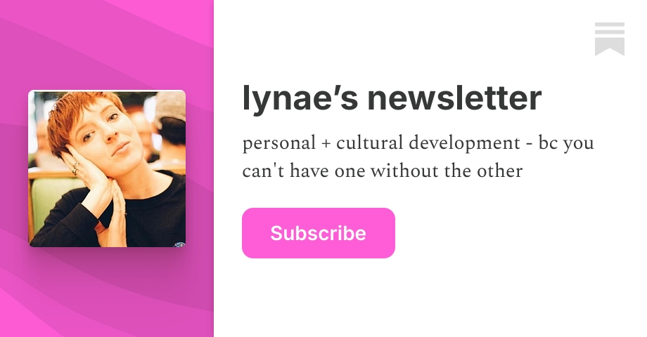 lynae’s newsletter | lynae cook | Substack