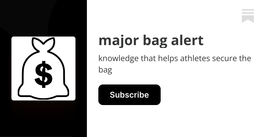 major bag alert | elliot | major bag alert | Substack