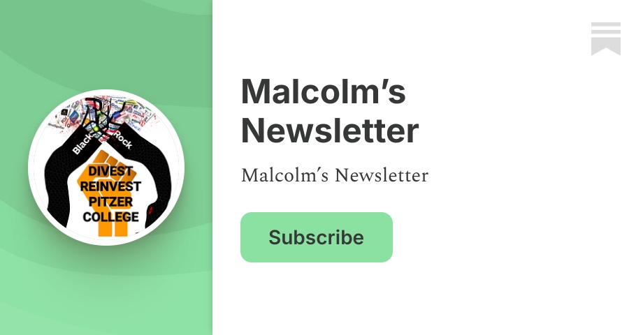 Malcolm’s Newsletter | Malcolm McCann | Substack