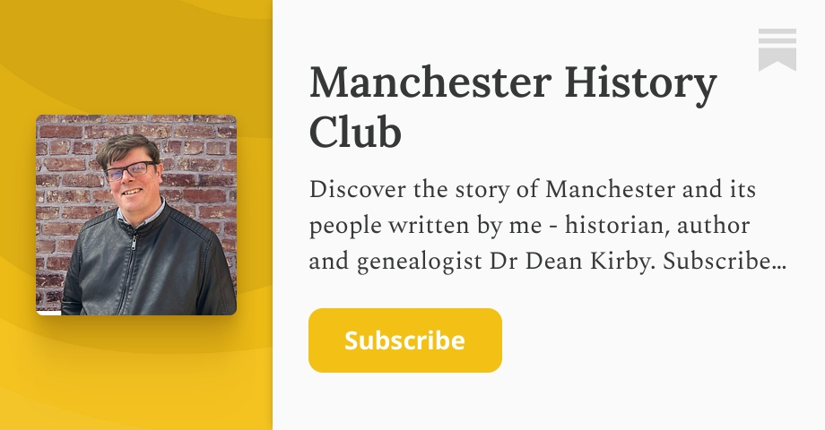 Once Upon a Time in Manchester | Dean Kirby | Substack
