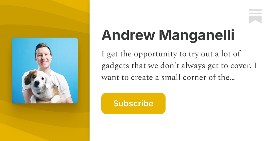 Why I'm starting this page - Andrew Manganelli