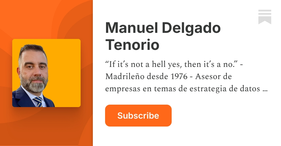 It's All About the Data | Manuel Delgado Tenorio | Substack