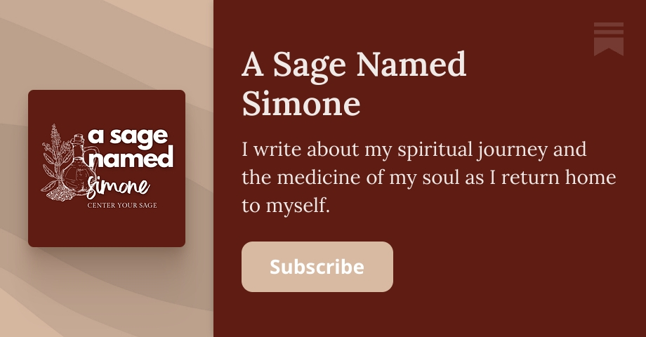 A Sage Named Simone | Marasia Simone | Substack