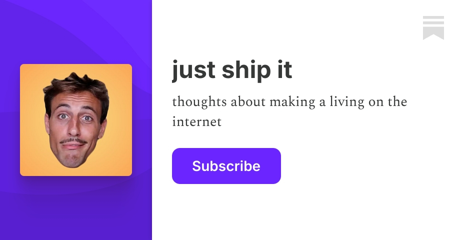 just ship it | Marc Louvion | Substack