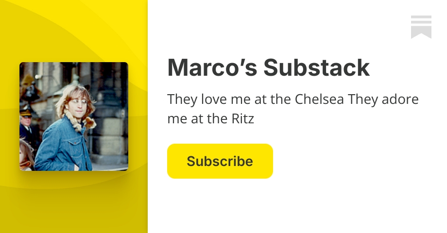 #1 - Marco’s Substack