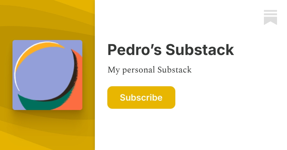 Pedro’s Substack | Pedro Mariano da Rocha Santos | Substack