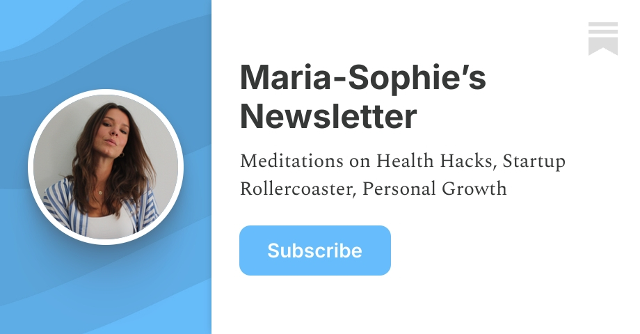 Maria-Sophie’s Newsletter | Maria-Sophie Greiner | Substack