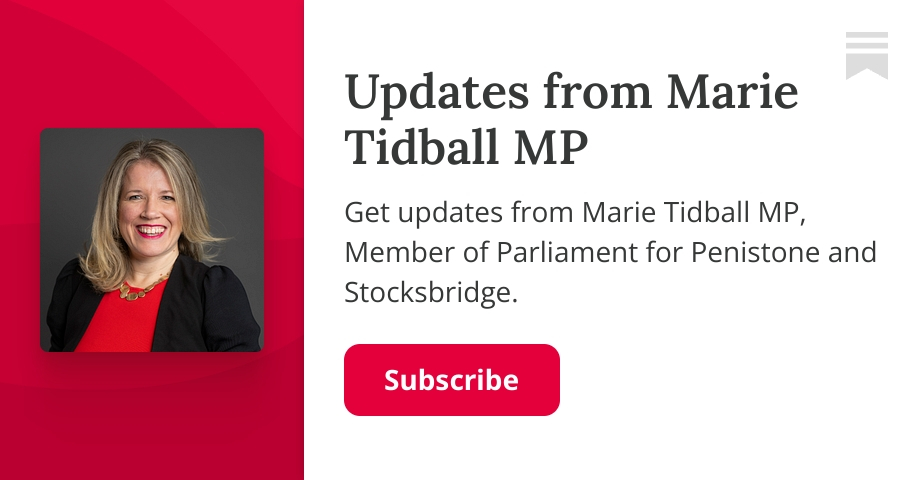 Archive - Updates from Marie Tidball MP