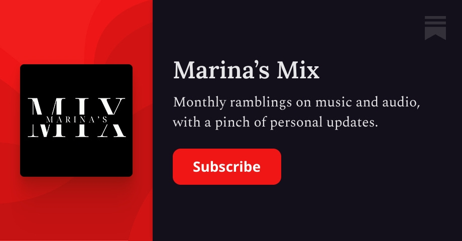 Marina’s Mix | Marina Ryan | Substack