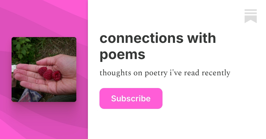 connections with poems | marion mckinney | Substack