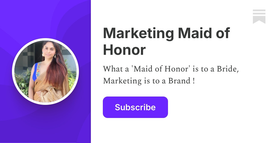 Marketing Maid of Honor | Substack