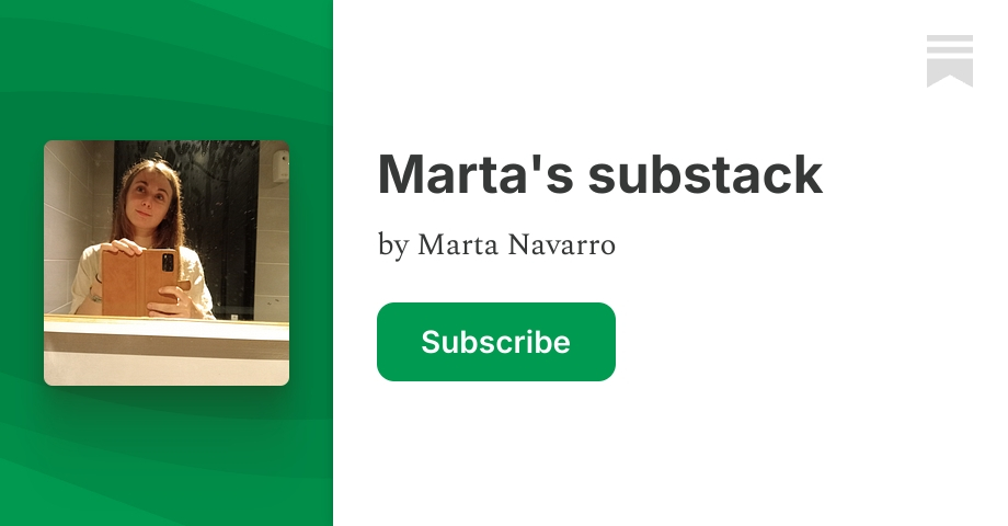 Marta's substack | Marta Navarro | Substack