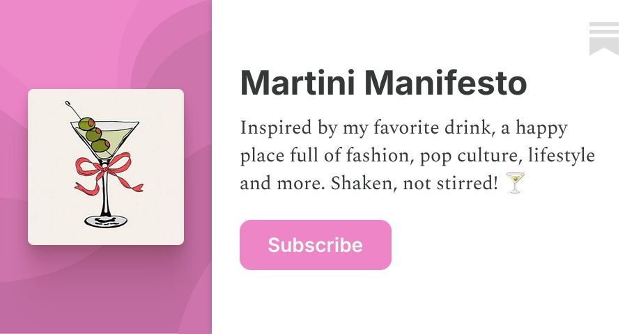Martini Manifesto | Emily Safron | Substack