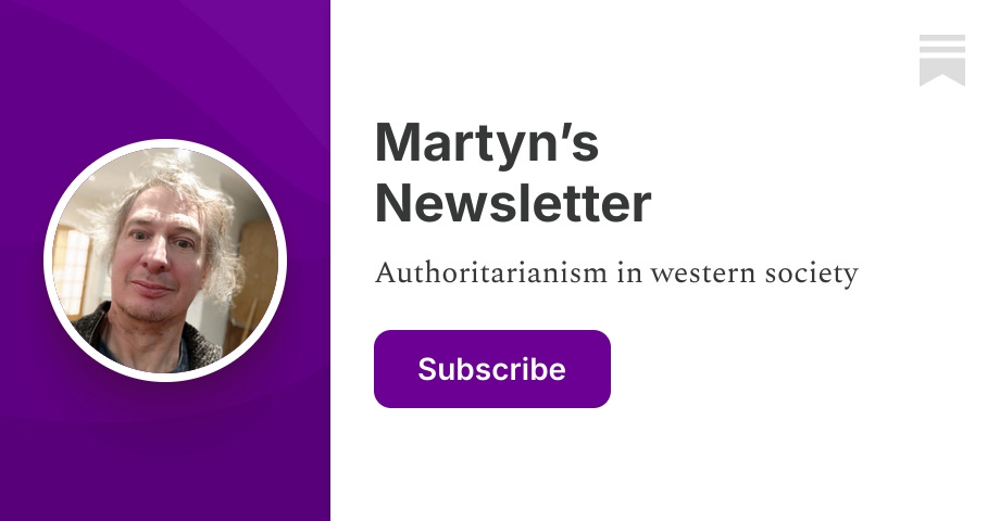 Martyn’s Newsletter | Martyn Riley | Substack
