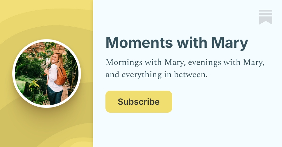 Archive - Moments with Mary