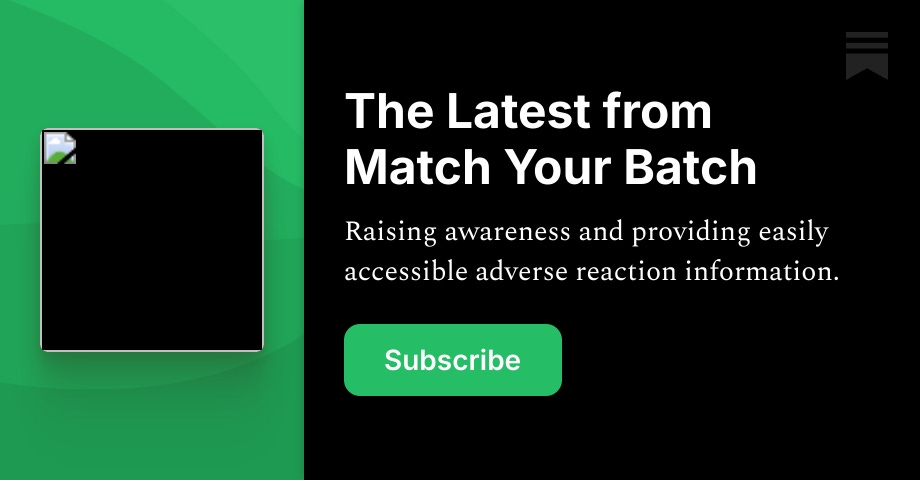 The Latest from Match Your Batch | Substack
