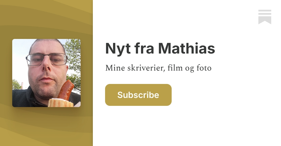 Nyt fra Mathias | Mathias Hjort Jensen | Substack