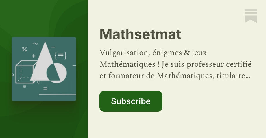 Mathsetmat | Mathieu Pascal | Substack