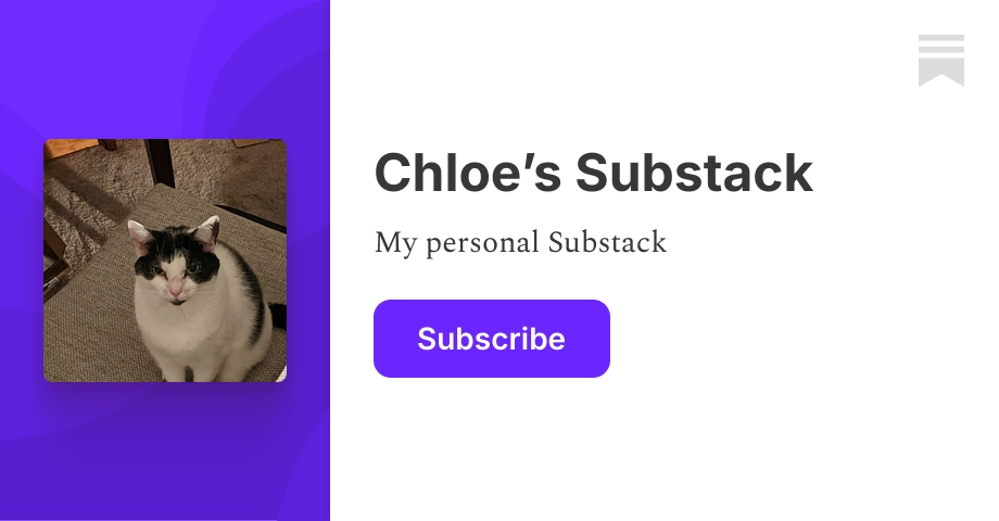 Chloe’s Substack | Substack