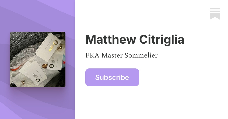 Matthew Citriglia | Matthew Citriglia FKA MS | Substack