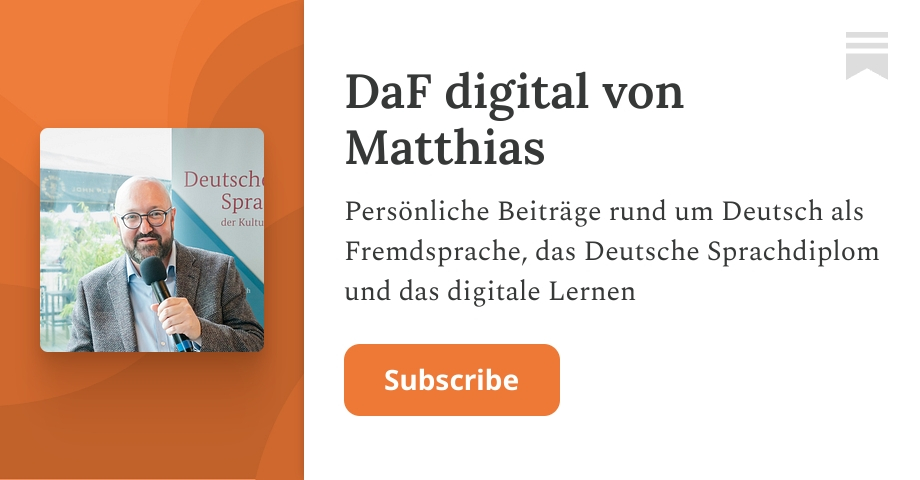 DaF digital von Matthias | Matthias Baumann | Substack