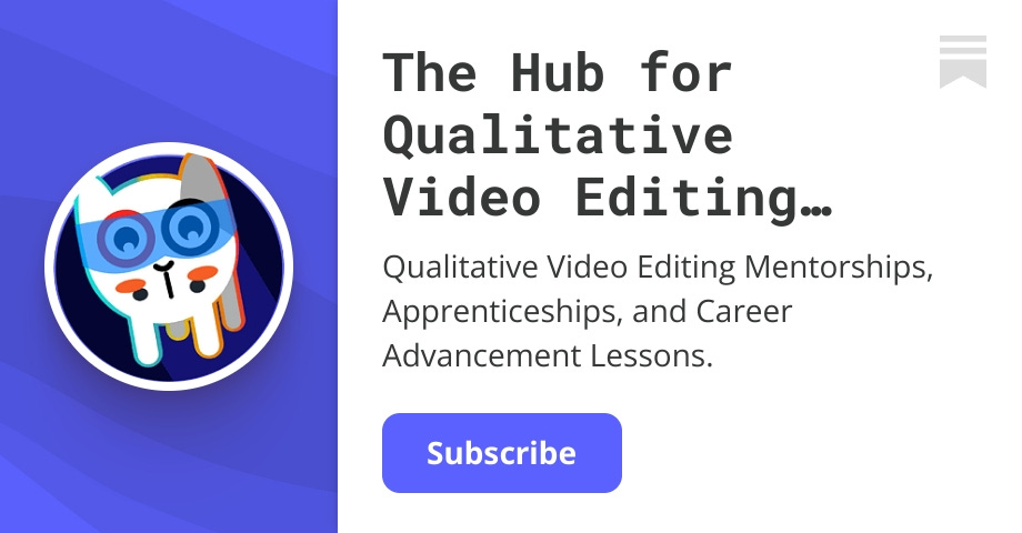 The Hub for Qualitative Video Editing Training | insyt | Substack