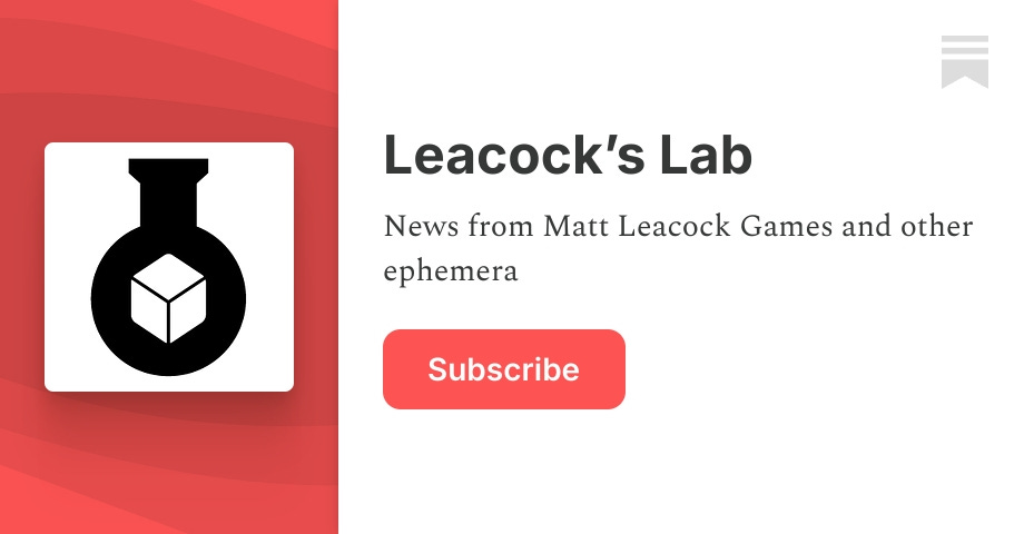 Leacock’s Lab | Matt Leacock | Substack